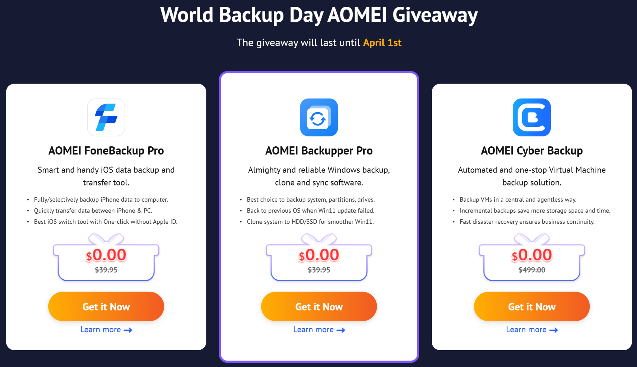 【無料配布中】バックアップ・クローンソフトAOMEI Backupper有料版を今すぐゲット！